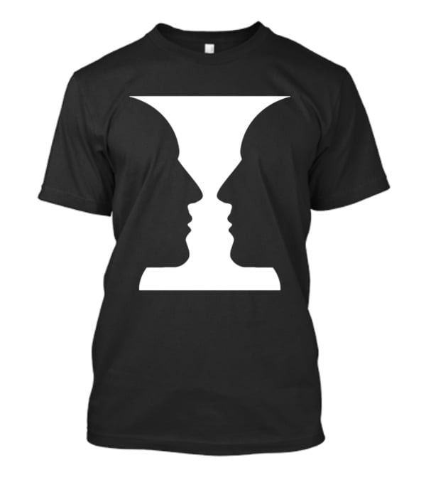 Rubin Vase Optical Illusion Cognitive Psychology Face Perception T-Shirt