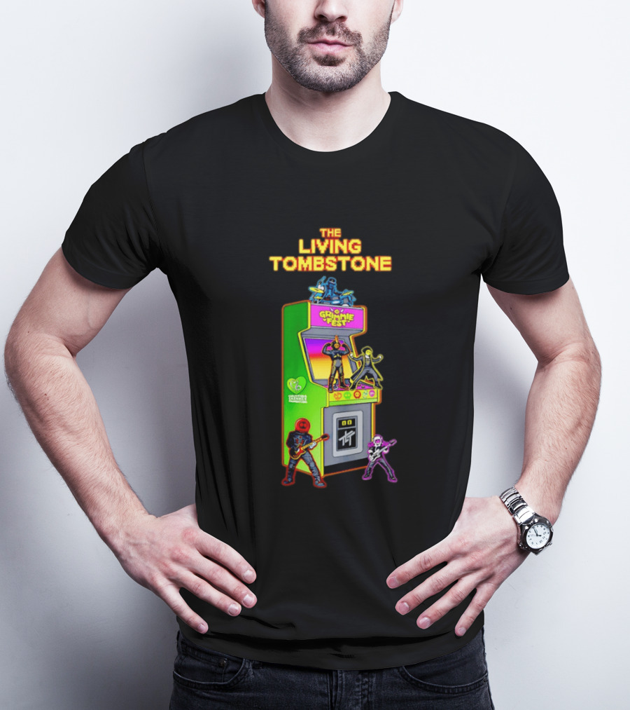 The Living Tombstone Grimmie Fest Christina Grimmie Foundation Arcade Cabinet T-Shirt