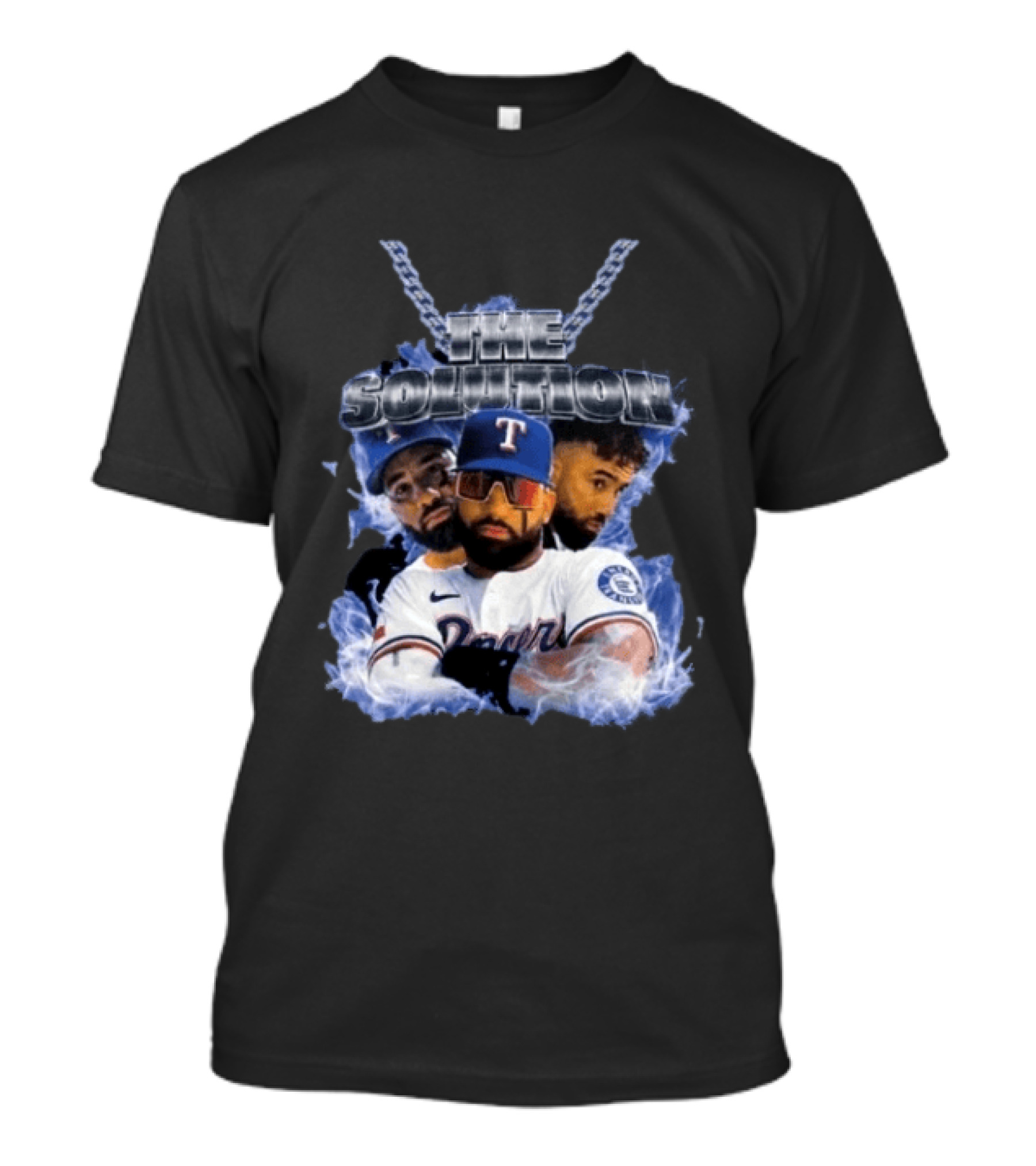 The Solution Ezequiel Duran Texas Baseball Player Chain T-Shirt