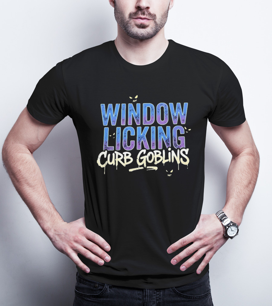 Window Licking Curb Goblins Mischievous T-Shirt