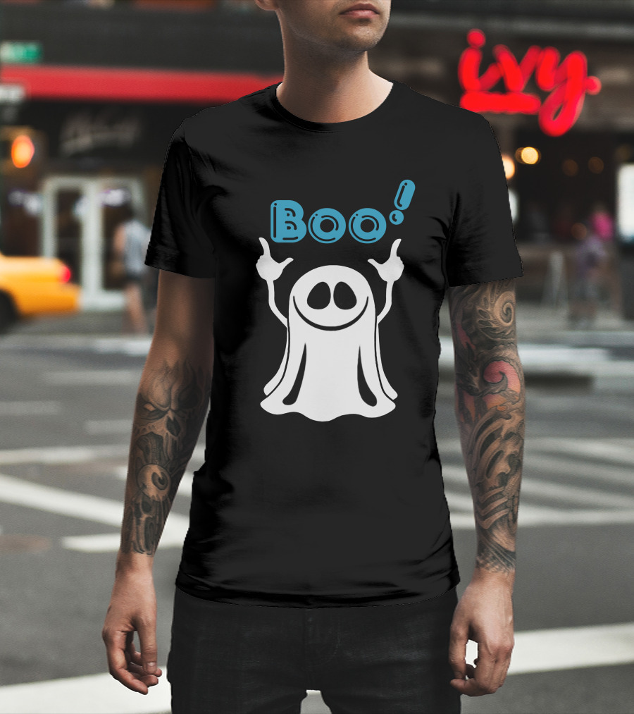 Boo Ghost Spooky Halloween Fun T-Shirt