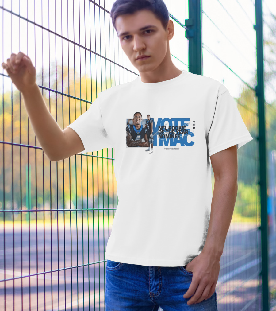 Vote For NFL Rookie Tetairoa McMillan Carolina Panthers Nominee Campaign T-Shirt