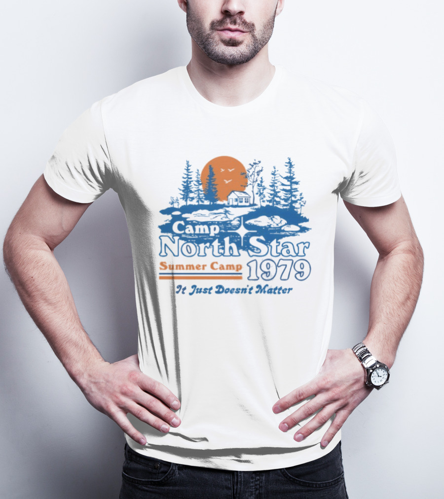 Camp North Star Summer Camp 1979 It Just Doesn't Matter Sunrise Scene T-Shirt
