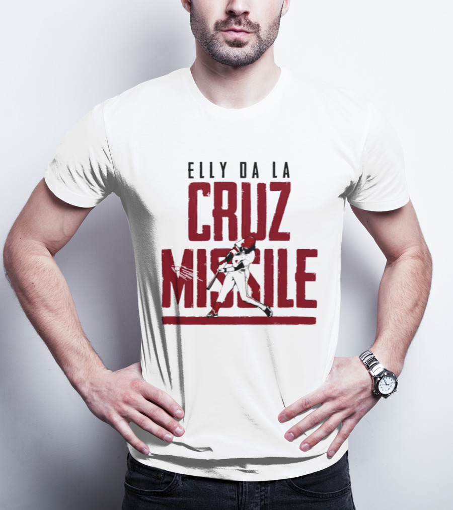 Elly De La Cruz Missile Cincinnati Reds MLB T-Shirt