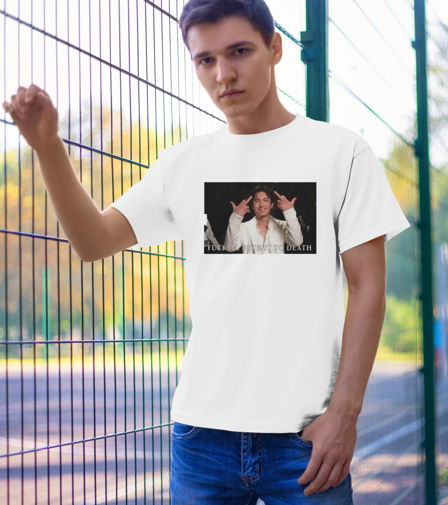 Hudson Williams Fuck AI Fuck It To Death Middle Finger Gesture T-Shirt