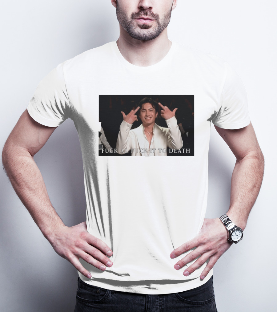 Hudson Williams Fuck AI Fuck It To Death Middle Finger Gesture T-Shirt