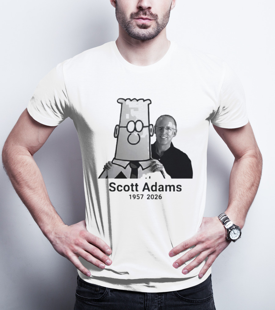 Scott Adams 1957 2026 Dilbert T-Shirt