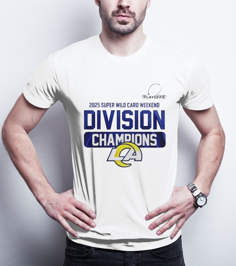 2025 Super Wild Card Weekend Los Angeles Division Champions T-Shirt