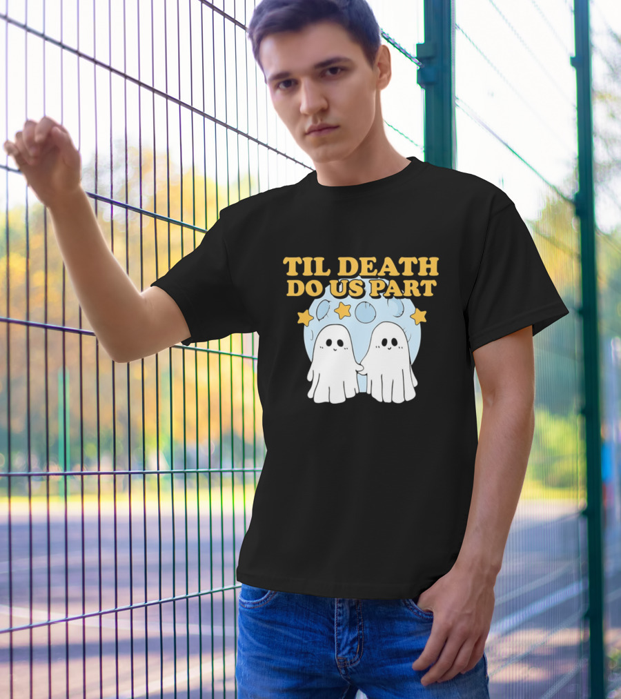 Til Death Do Us Part Ghosts Moon Stars T-Shirt