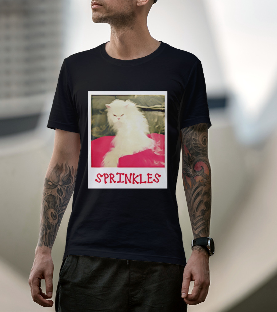 Office Angela Martin Sprinkles Cat Image Pólvora T-Shirt