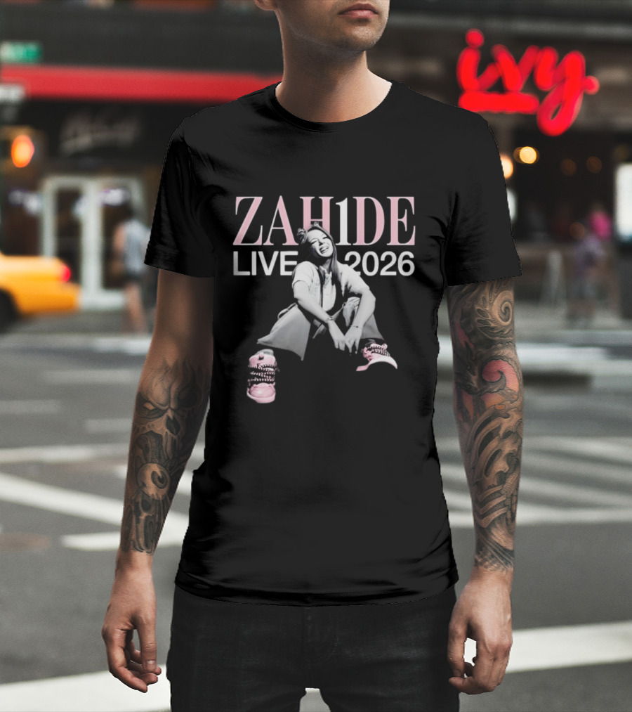 ZAH1DE Zahide Live 2026 Pink Sneakers T-Shirt