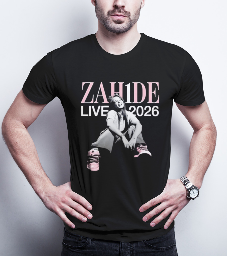ZAH1DE Zahide Live 2026 Pink Sneakers T-Shirt
