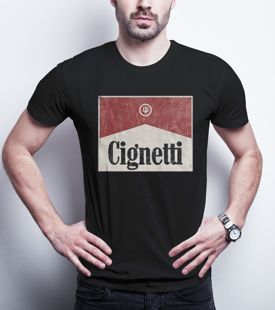 Cignetti Indiana Hoosiers College Football Coach IU Circular T-Shirt
