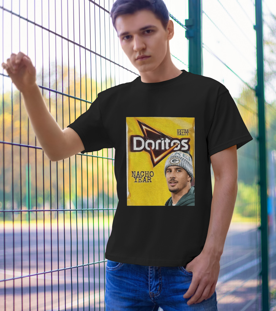 Doritos Nacho Year Extra Salty Green Bay Packers Football Beanie T-Shirt