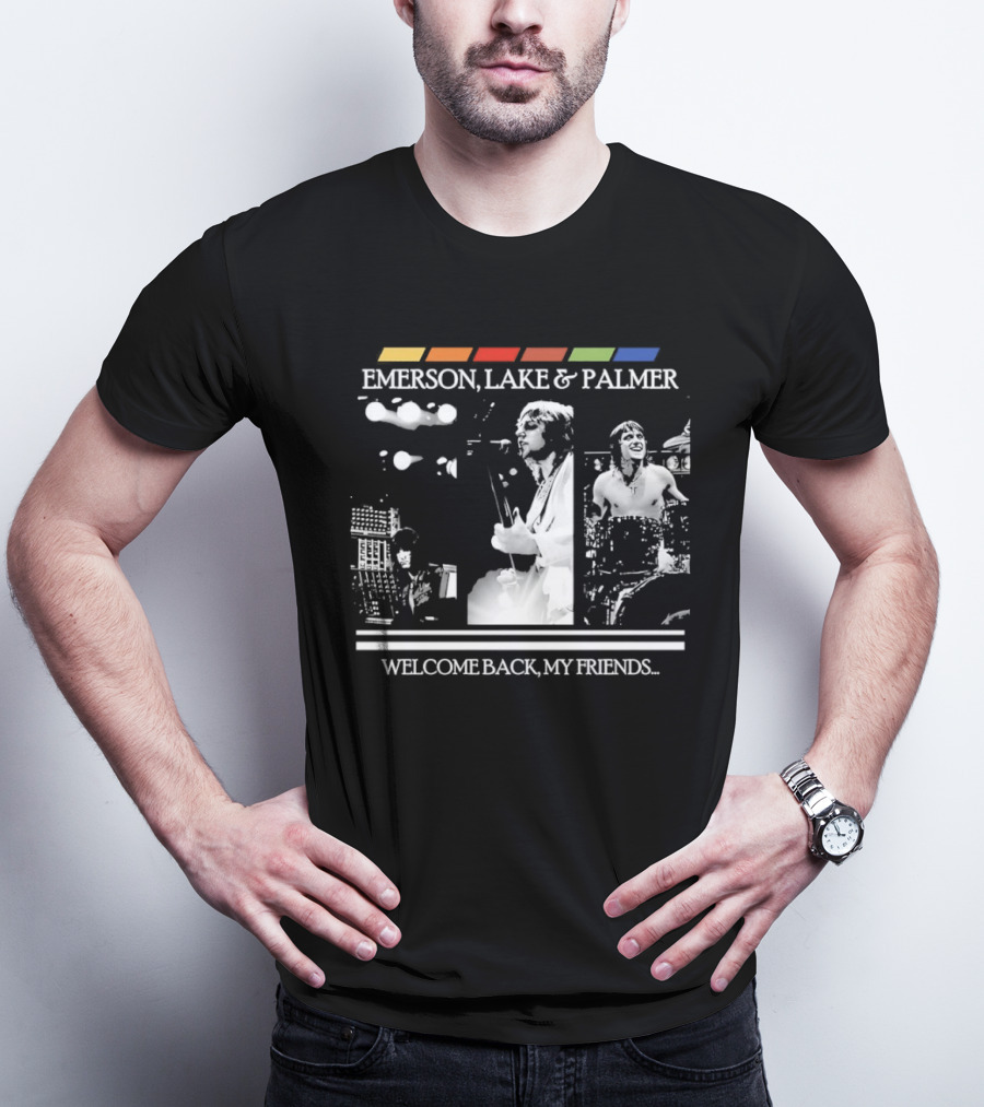 Emerson Lake And Palmer Welcome Back My Friends Retro Concert T-Shirt