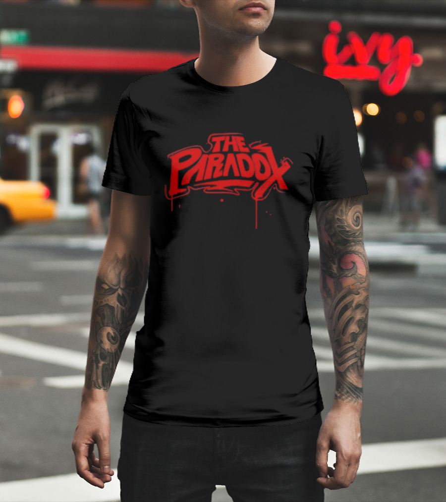 The Paradox Red Dripping Spray Paint T-Shirt