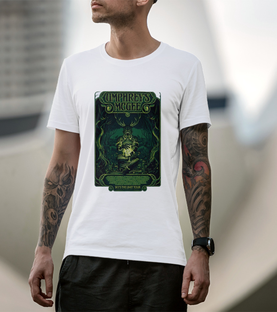 Umphrey's McGee Sky's The Limit Tour Winter 2026 Mystic Forest Concert T-Shirt