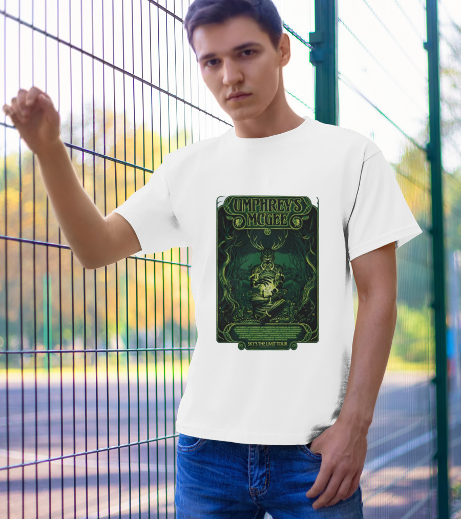 Umphrey's McGee Sky's The Limit Tour Winter 2026 Mystic Forest Concert T-Shirt