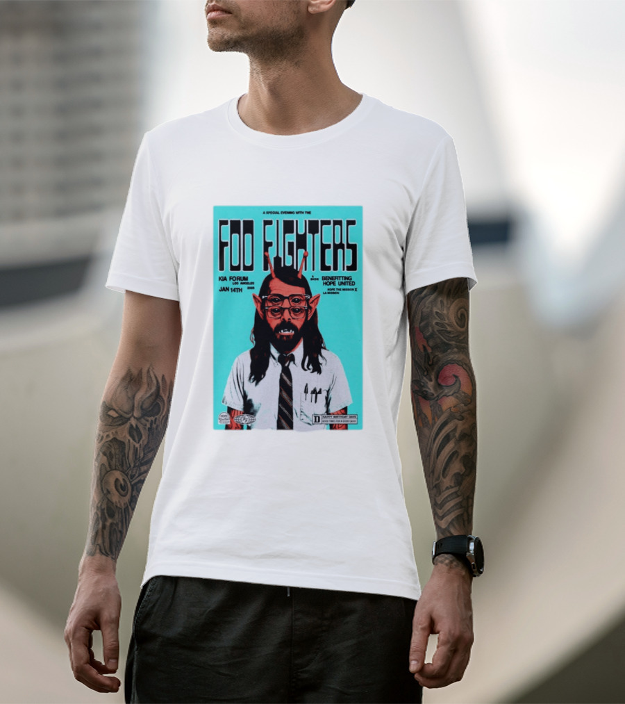 A Special Evening With Foo Fighters Jan 14th 2026 Kia Forum Los Angeles Benefitting Hope United T-Shirt