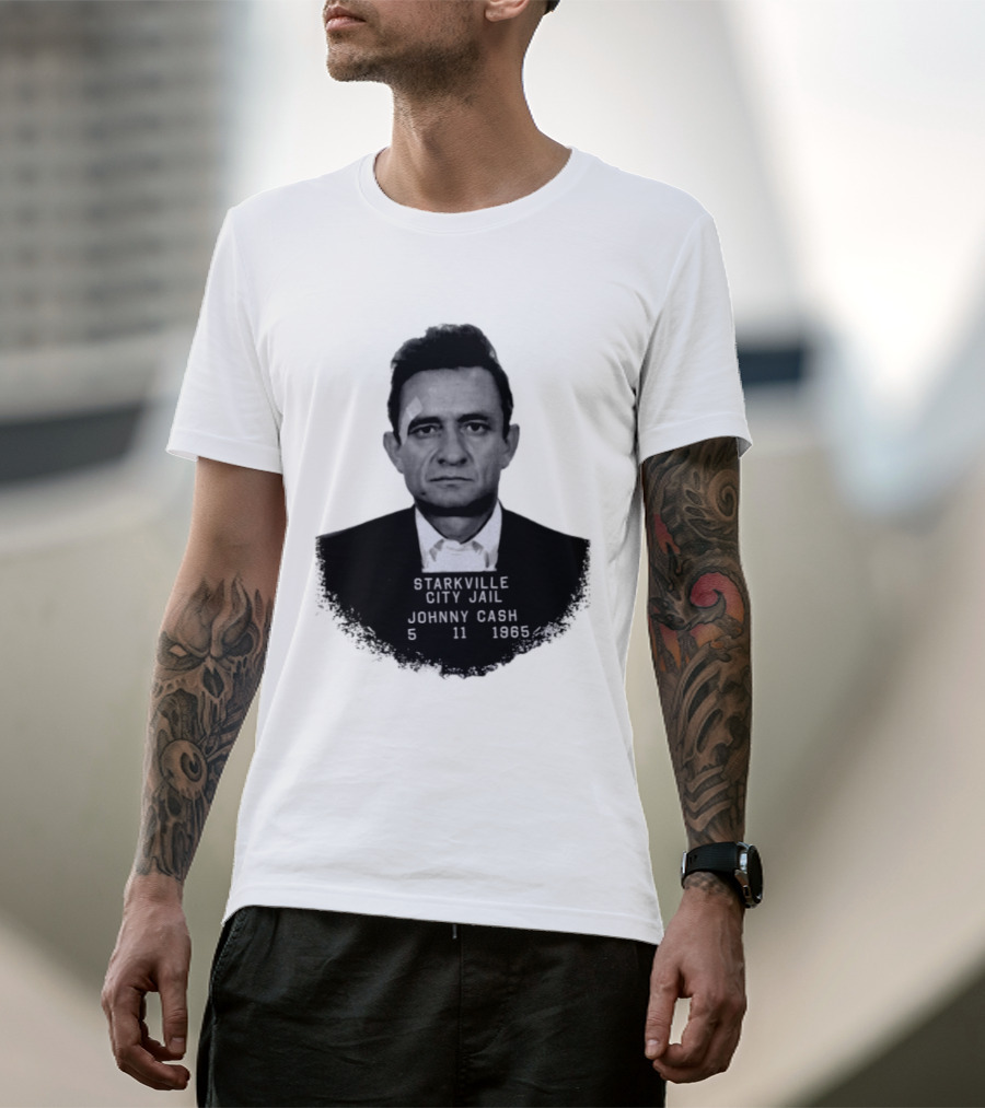 Johnny Cash Starkville City Jail 5 11 1965 T-Shirt