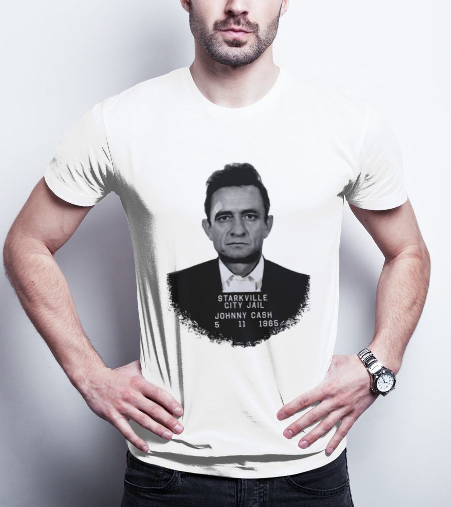 Johnny Cash Starkville City Jail 5 11 1965 T-Shirt