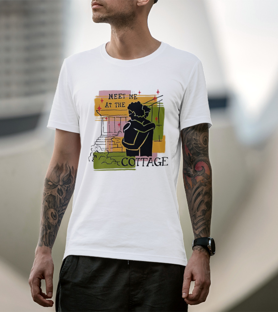 Meet Me At The Cottage Embrace By The Porch Steps T-Shirt