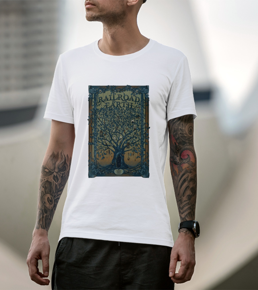 Railroad Earth Northeast Tour Winter 2026 Tree Lanterns And Ornaments T-Shirt
