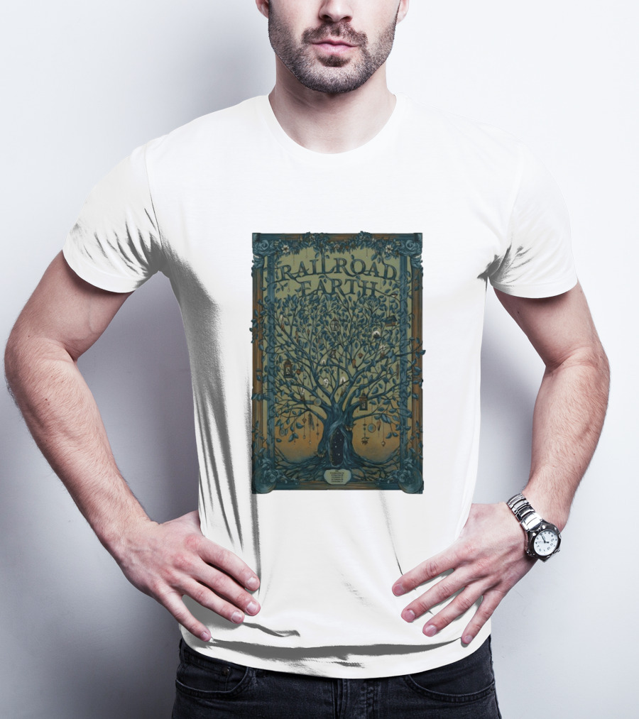 Railroad Earth Northeast Tour Winter 2026 Tree Lanterns And Ornaments T-Shirt