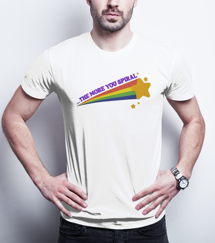 The More You Spiral Star Rainbow T-Shirt
