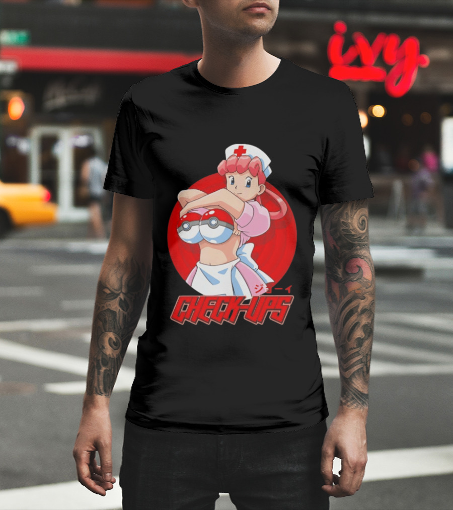 Check Ups Nurse Joy Pokeball Nurse T-Shirt