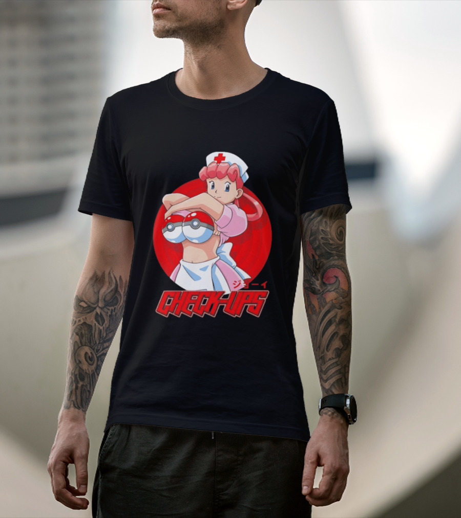 Check Ups Nurse Joy Pokeball Nurse T-Shirt