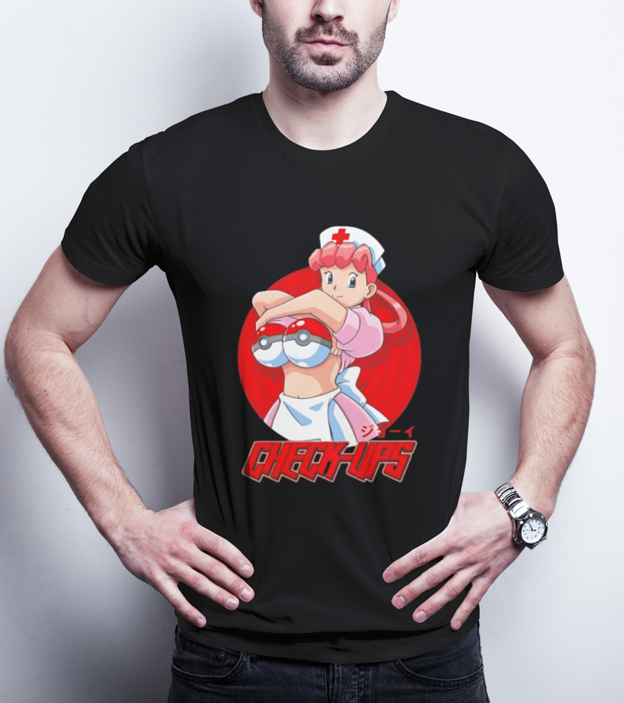 Check Ups Nurse Joy Pokeball Nurse T-Shirt