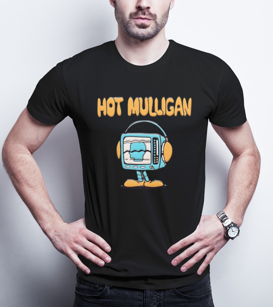 Hot Mulligan TV Guy Puff Headphone T-Shirt
