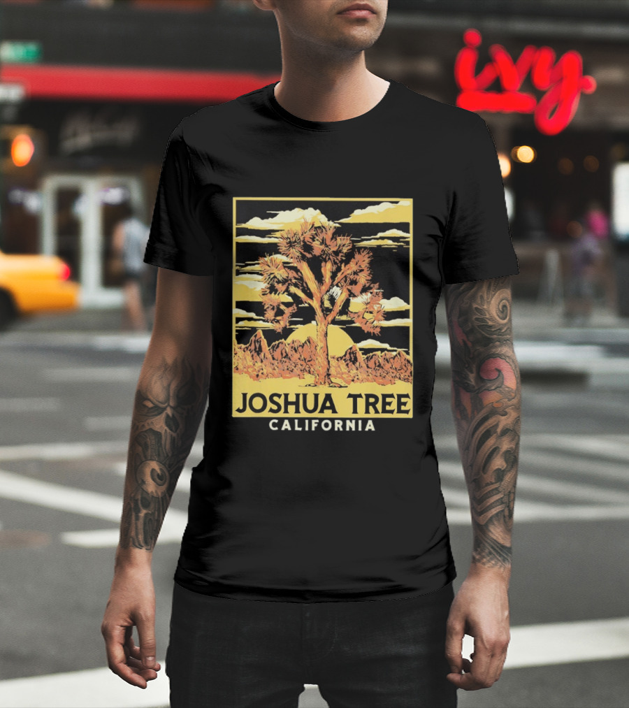 Joshua Tree California Desert Sunset Scenery T-Shirt