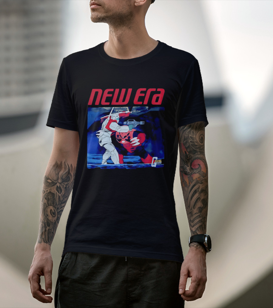 New Era Gundam 1979 Anime Battle Scene T-Shirt