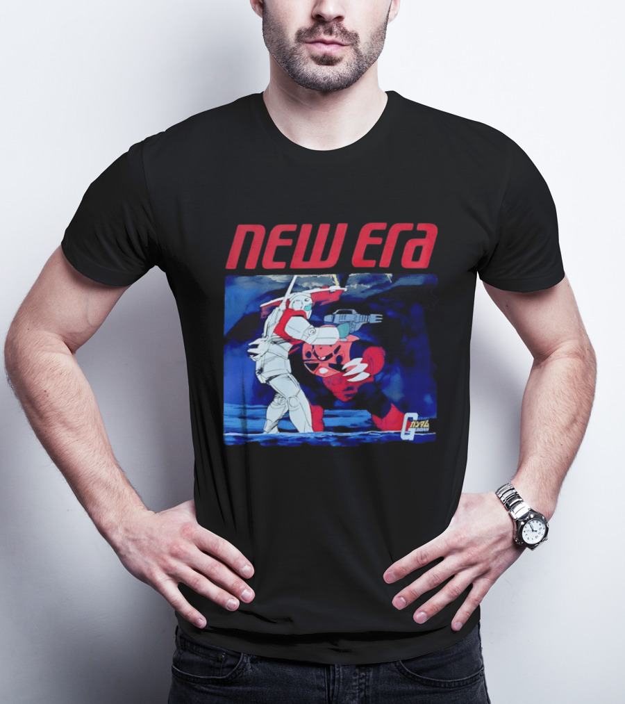 New Era Gundam 1979 Anime Battle Scene T-Shirt