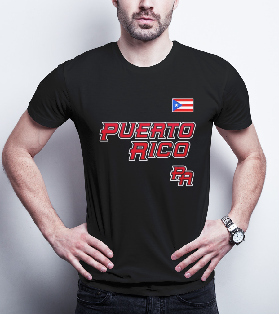 Puerto Rico Baseball 2026 Flag PR T-Shirt