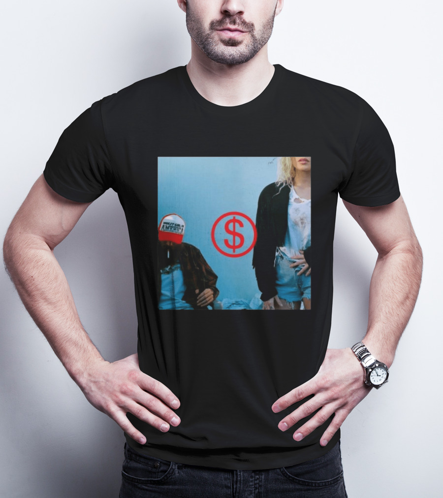 Slayyyter Worst Girl In America Vinyl CD Album Cover Red Dollar T-Shirt