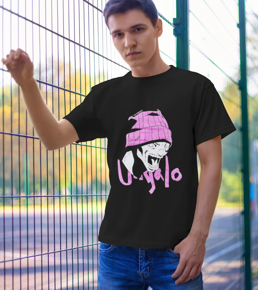 Ungalo JoJo's Bizarre Adventure Stone Ocean Pink Hat Manga T-Shirt