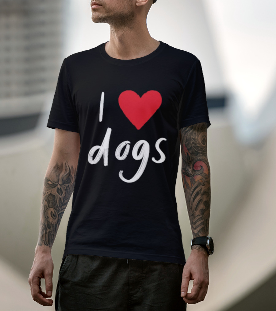 We Rate Dogs I Heart Dogs Love Canine T-Shirt