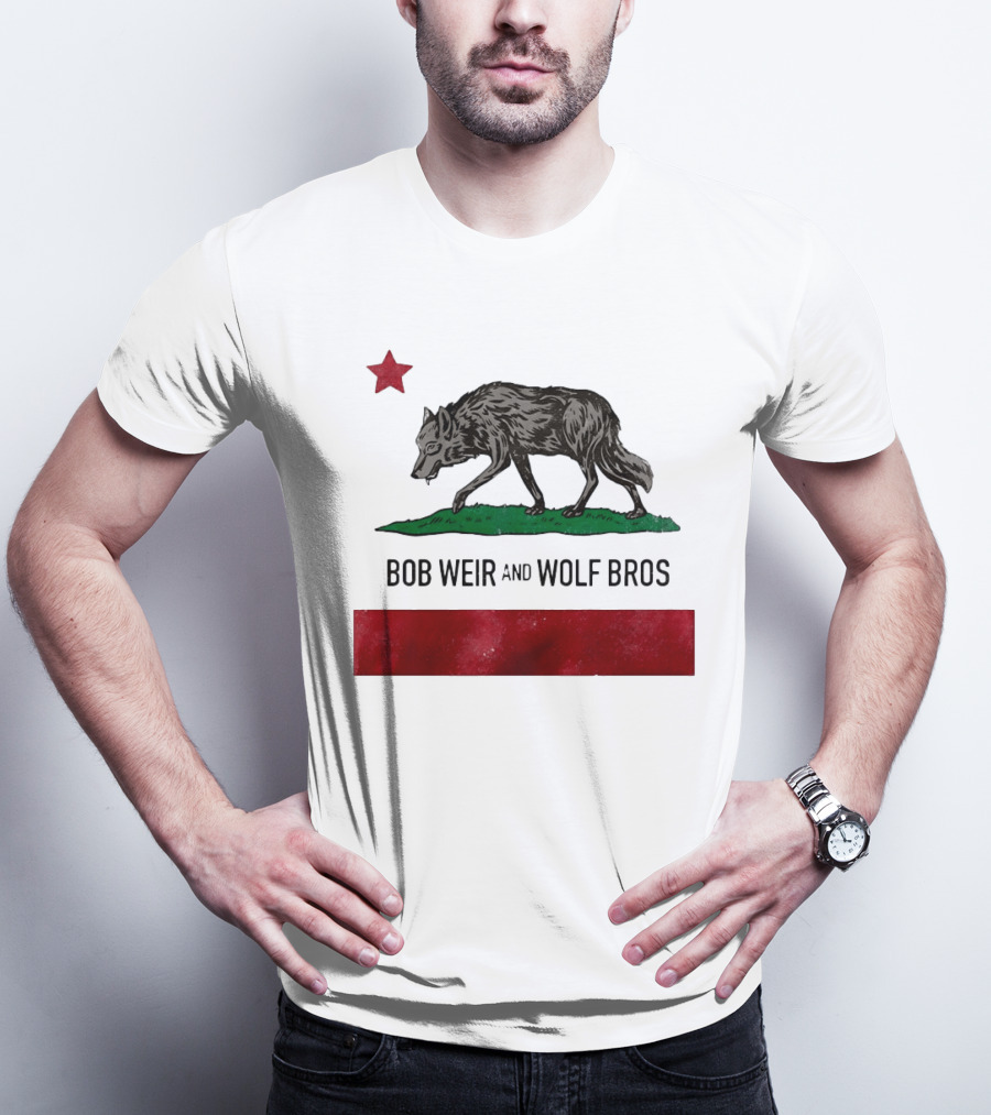 Bob Weir And Wolf Bros California Republic Wolf Star T-Shirt