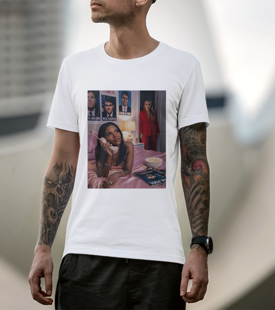 Candace Owens Phone Call Tucker Carlson Nick Fuentes Charlie Kirk S T-Shirt