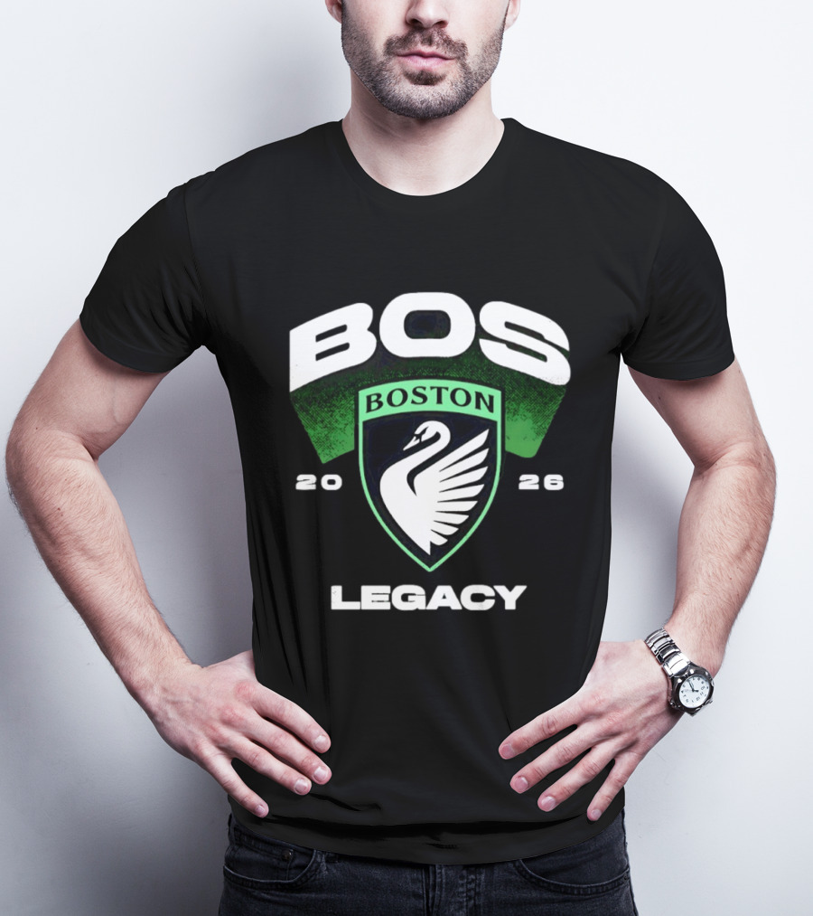 Boston Legacy FC BOS Swan Emblem 2026 T-Shirt