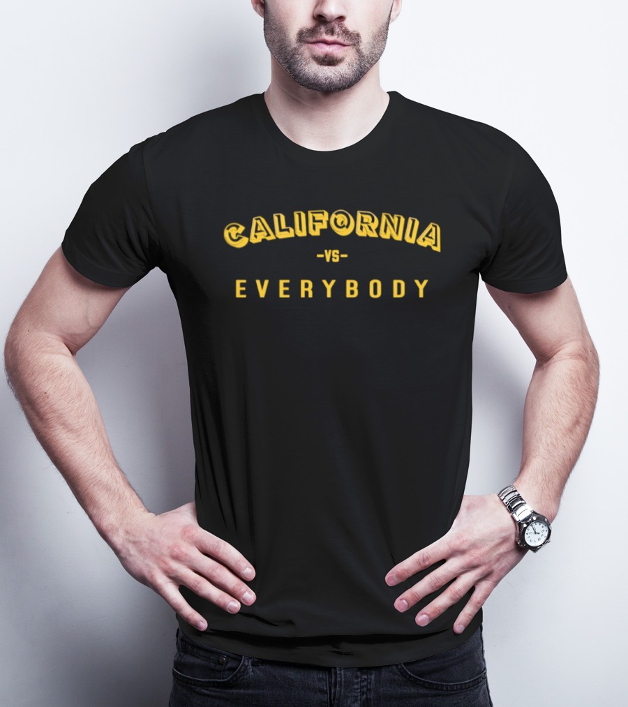 California Vs Everybody Yellow T-Shirt
