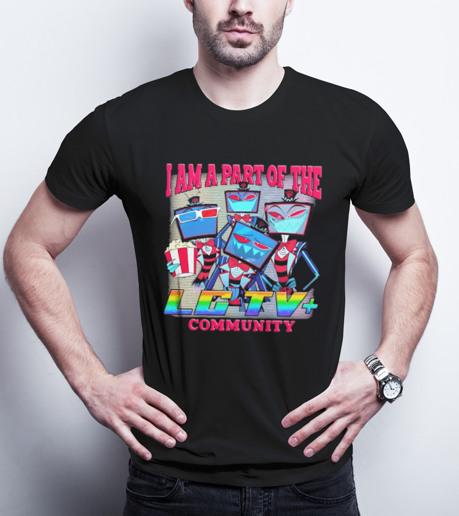 I Am A Part Of The LG TV Community Hazbin Hotel Vox T-Shirt