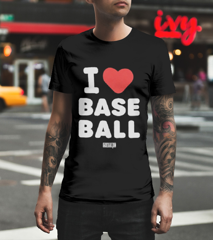 I Heart Baseball Classic Sports Fan T-Shirt