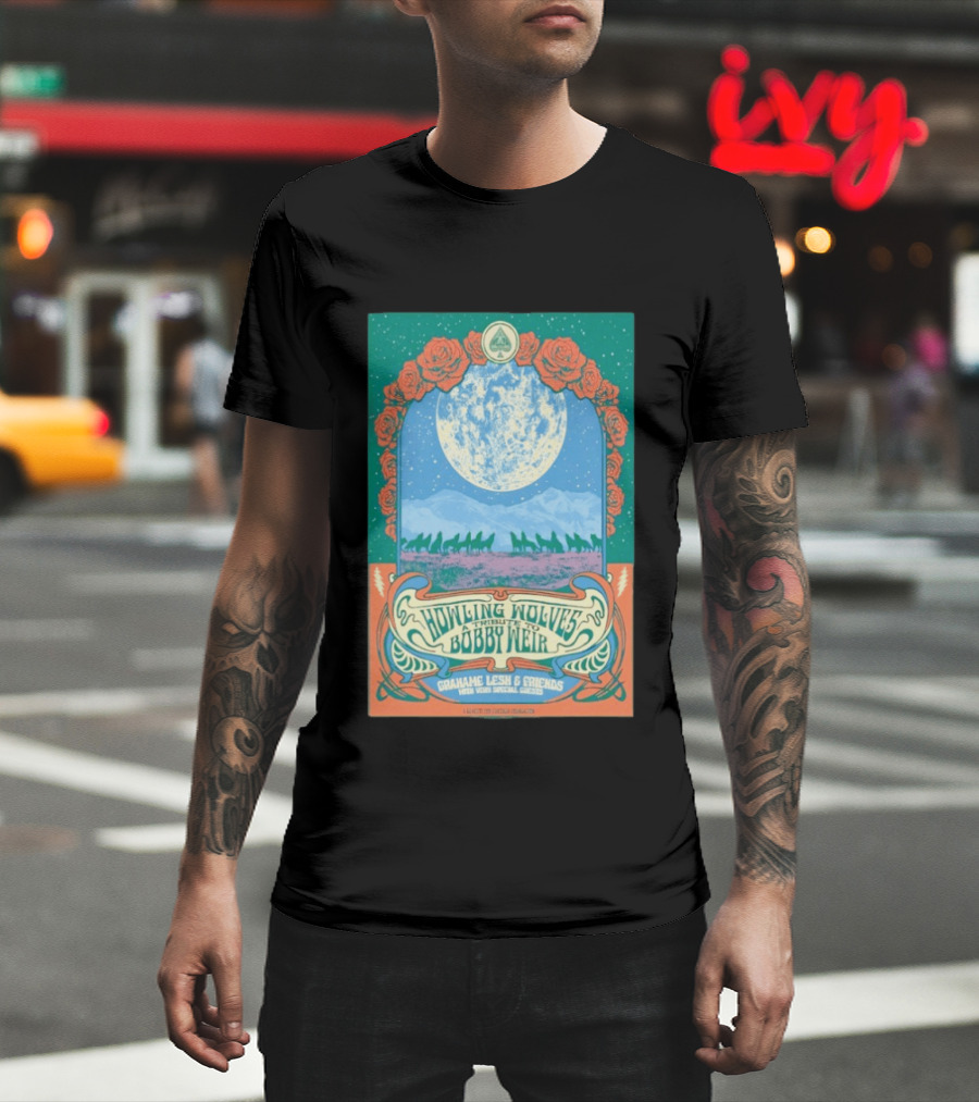 Grahame Lesh And Friends Howling Wolves Tribute To Bobby Weir San Francisco Jan 17 2026 T-Shirt
