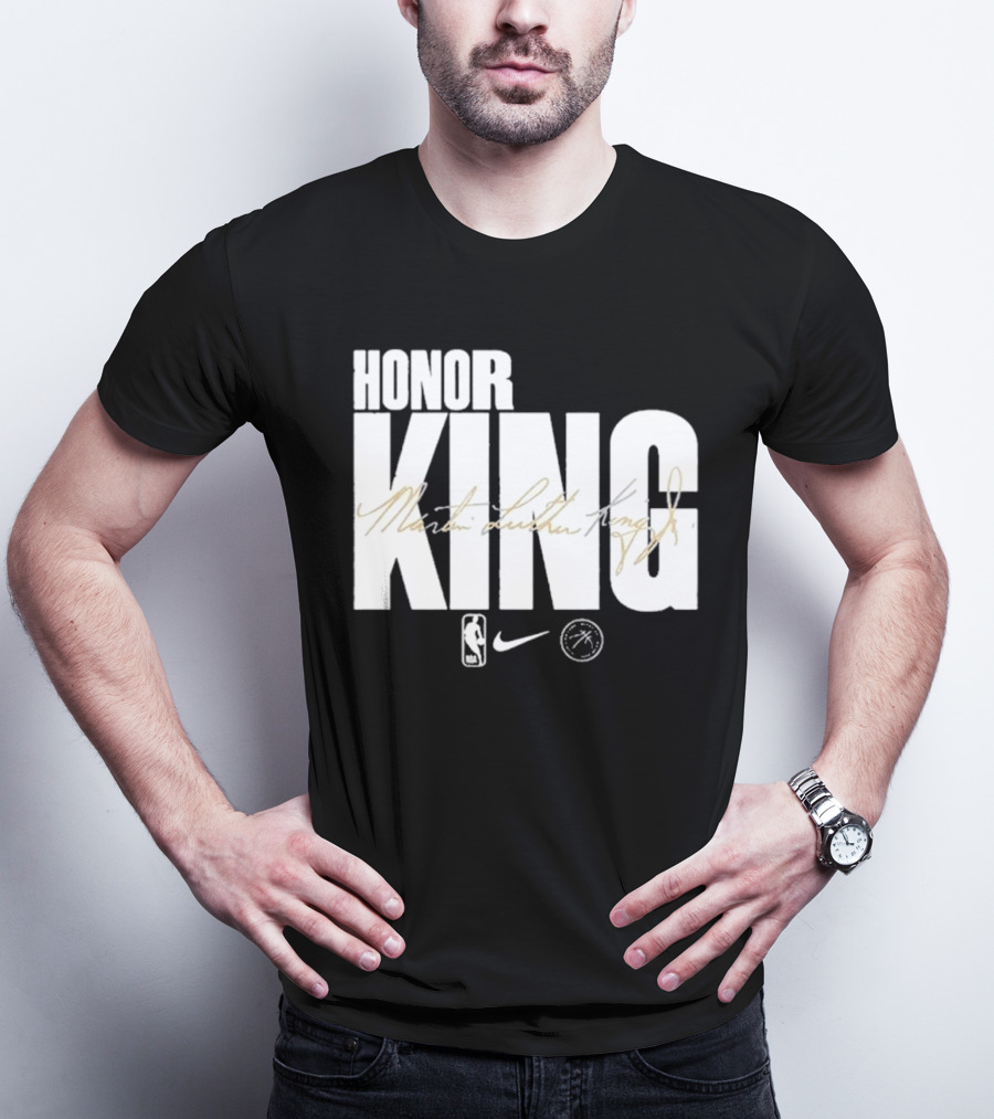 Honor King Martin Luther King Jr NBA Nike Los Angeles Lakers T-Shirt
