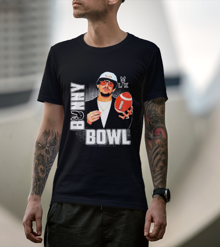 Bad Bunny Team Benito Super Bowl LIX Football Fun Wear T-Shirt