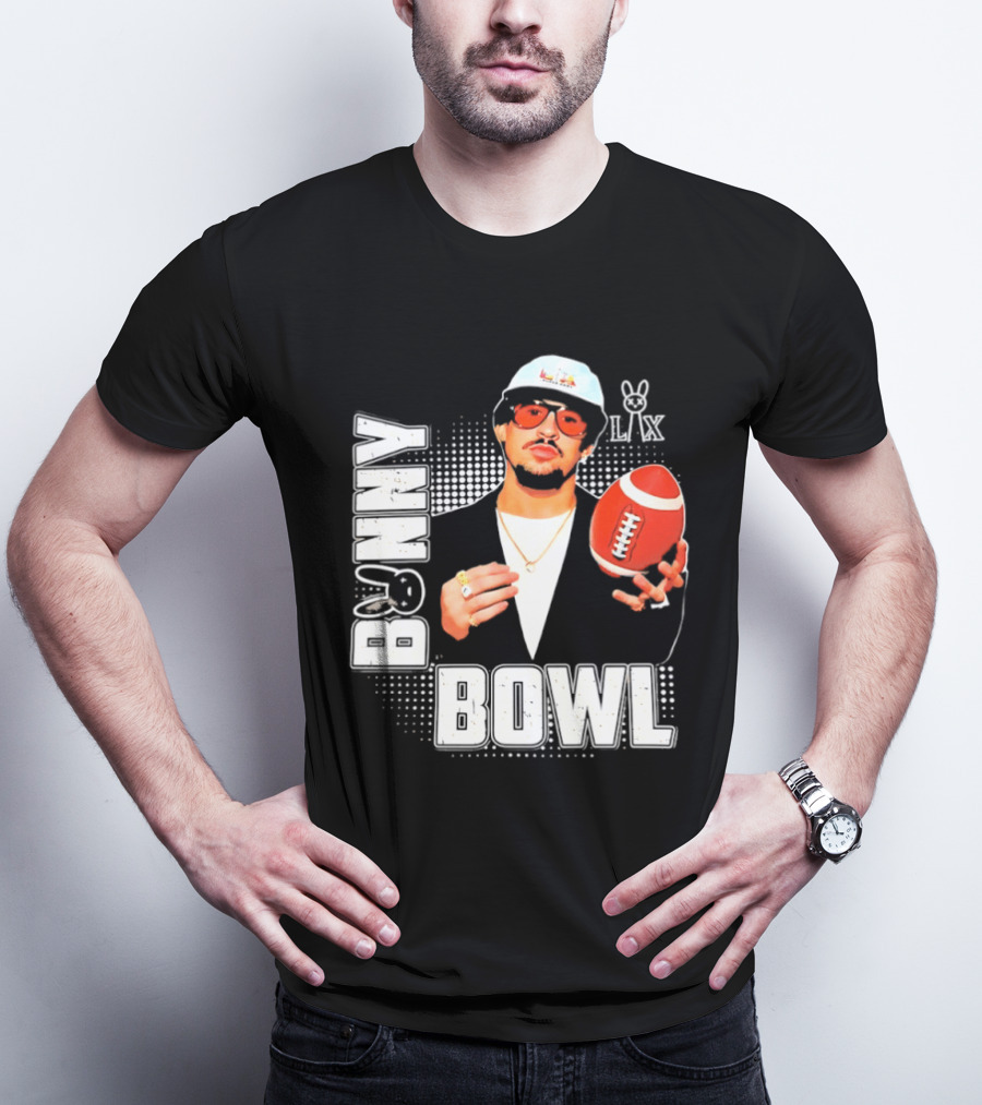 Bad Bunny Team Benito Super Bowl LIX Football Fun Wear T-Shirt